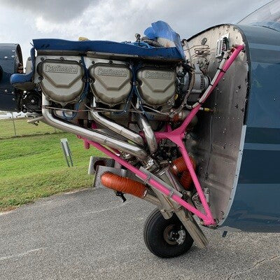 Power Flow Exhaust - Cessna 180 PRE-1955 Polished Finish — eSHOP.AERO