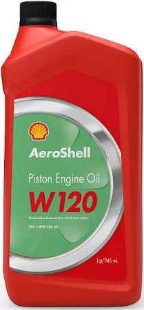 Aeroshell W120 SAE 60 Piston Engine OIL QT — eSHOP.AERO