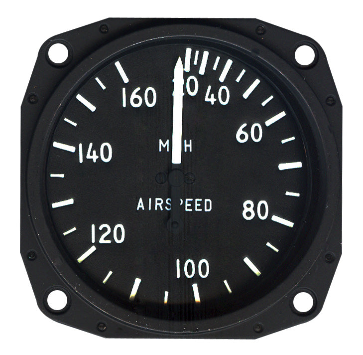 Skysports Non-Tso 3-1/8 Airspeed Indicator 20-160 MPH — eSHOP.AERO