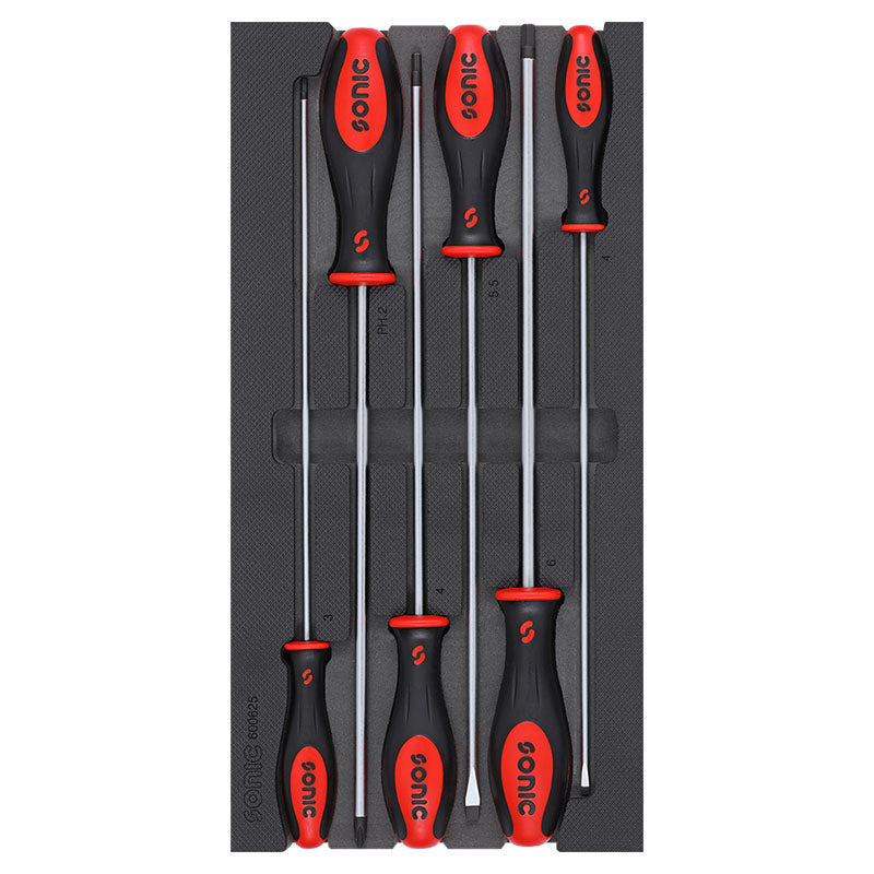 Sonic Tools - Long Screwdriver Set 6Pcs. S SFS — eSHOP.AERO