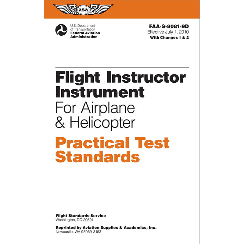 ASA Practcal Test Standards CFI Instrument Rating — eSHOP.AERO
