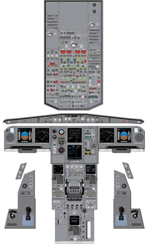 Aviation Training Graphics - Airbus A319/320/321 Cockpit Poster — eSHOP ...