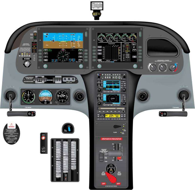 Aviation Training Graphics - Cessna 162 Skycatcher Cockpit Poster ...