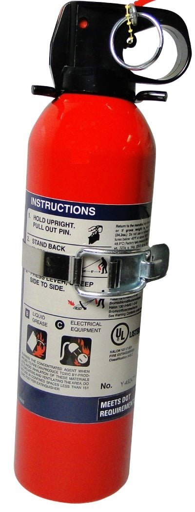 Halon Fire Extinguisher 14OZ + With Mounting Bracket — eSHOP.AERO