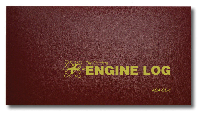 ASA Engine Logbook RED Softcover — eSHOP.AERO